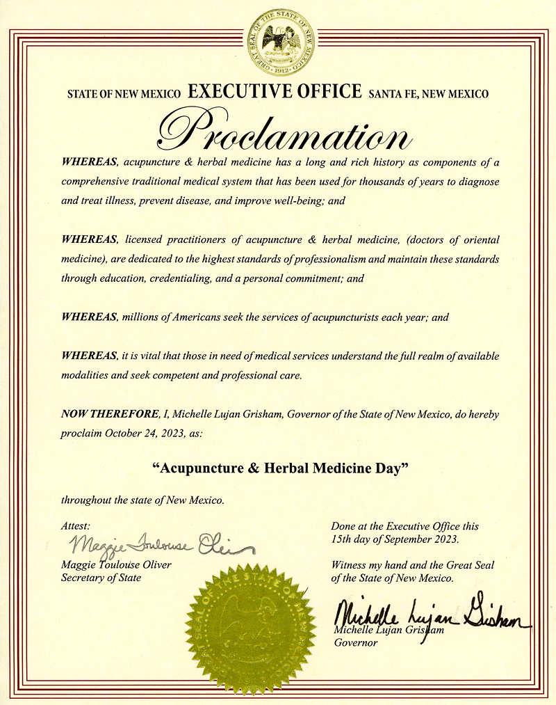 Proclaimed: Oct. 24, 2023 is AHM Day in NM - NMSAAM
